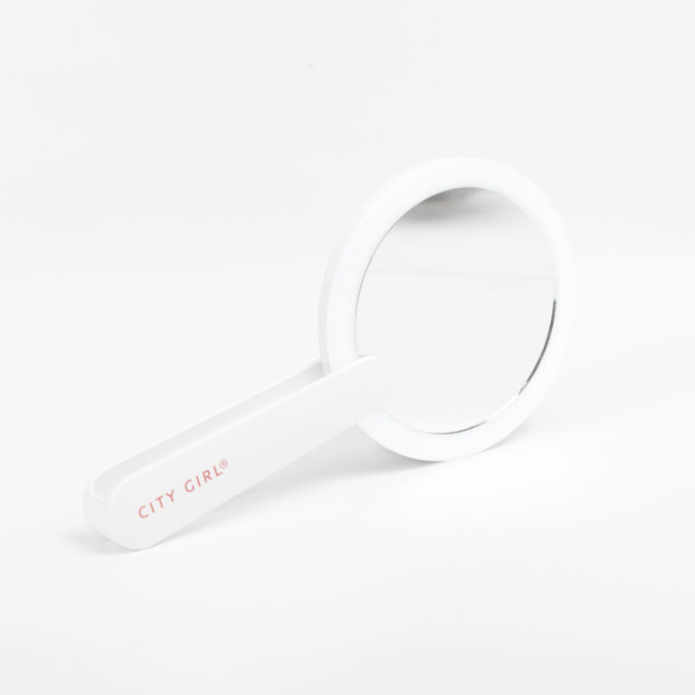 ESPEJO CON MANGO Y LUZ LED – Pandora by City Girl