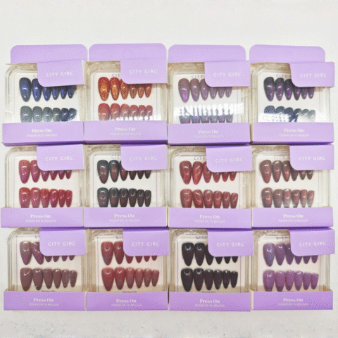 PAQ* 12U PRESS ON ALMENDRA + CAT EYE – Pandora by City Girl